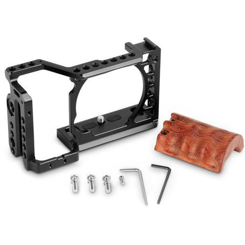 Buy SmallRig 2097B Camera Cage Kit with Wooden Grip for Sony a6500 at ...