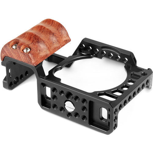 Buy SmallRig 2097B Camera Cage Kit with Wooden Grip for Sony a6500 at ...