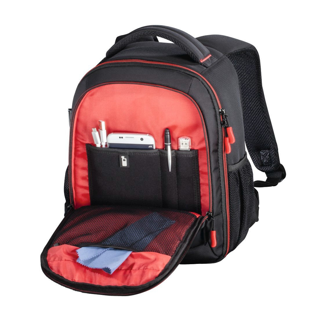 Buy Hama Miami Camera Backpack 150 black/red at Lowest Price in India ...