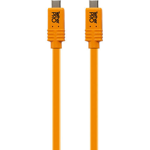 Buy Tether Tools CUCP15-ORG TetherPro USB-C to USB-C Cable for Phase ...