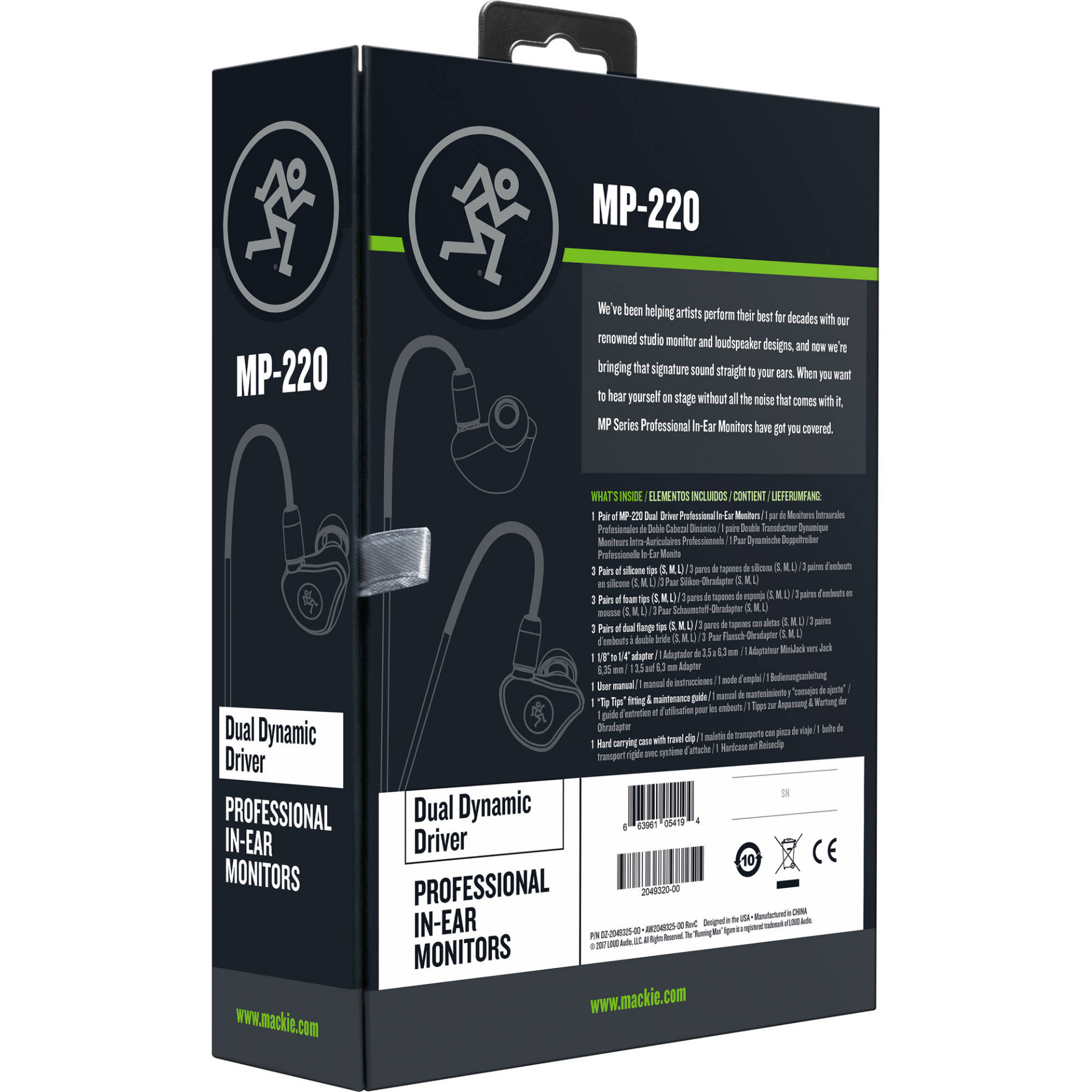 Mackie MP-220 Dual Dynamic Driver In-Ear Headphones at Lowest Price in India | IMASTUDENT.COM