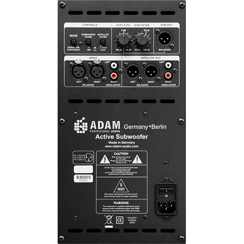 Adam Professional Audio Sub2100 Front-Firing Active Subwoofer at Lowest ...