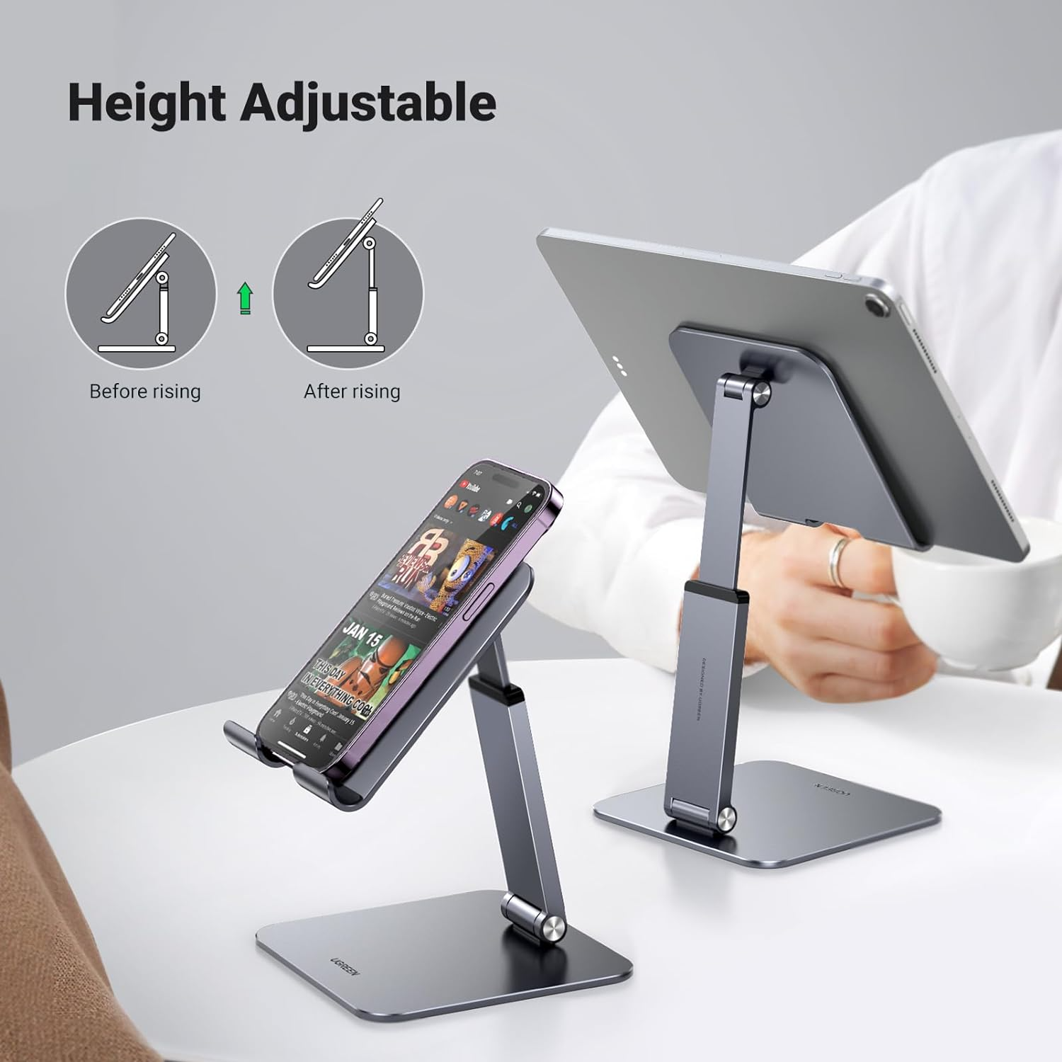 Ugreen LP134 Foldable Metal Tablet Stand Lowest Price in India ...