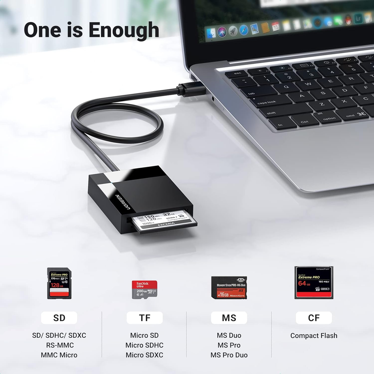 UGREEN CR125 USB 3.0 All-in-One Card Reader Lowest Price in India ...
