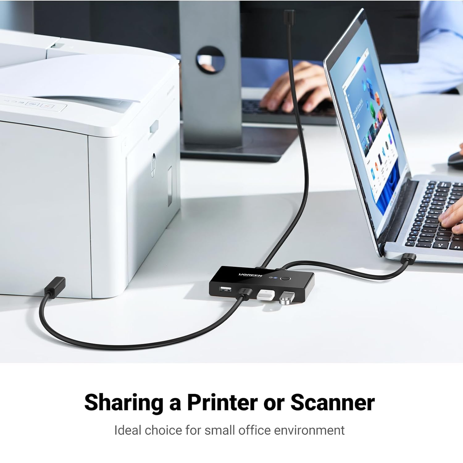 UGREEN US216 2 In 4 Out USB 2.0 Sharing Switch Box Lowest Price in India | IMASTUDENT.COM