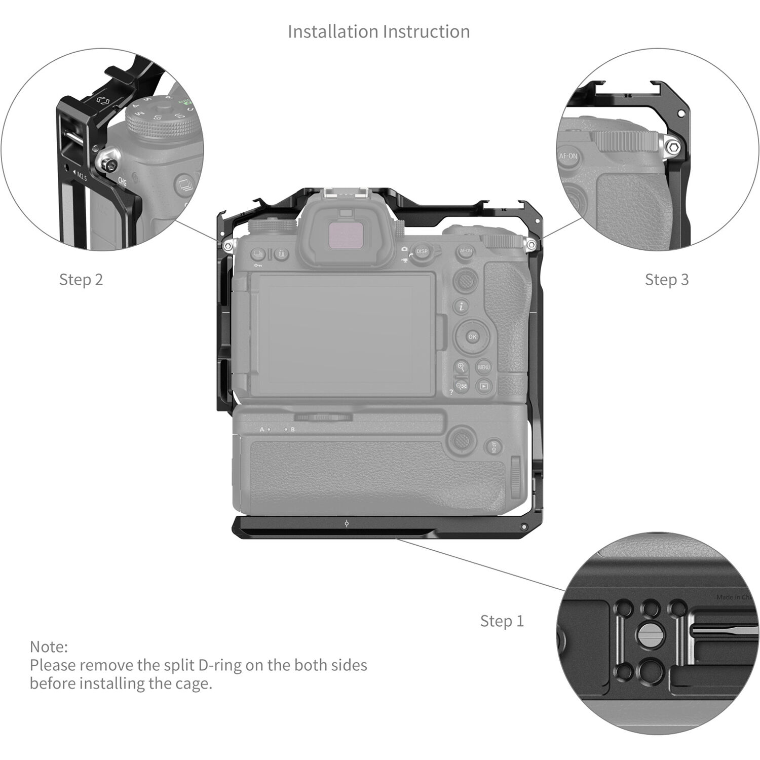 SmallRig 4524 Cage for Nikon Z 6III with MB-N14 Vertical Grip Lowest ...