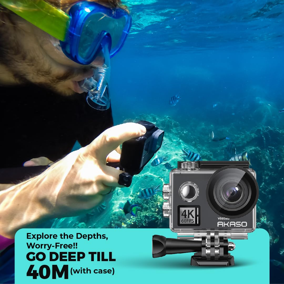 AKASO V50 Elite Action Camera Lowest Price in India | IMASTUDENT.COM