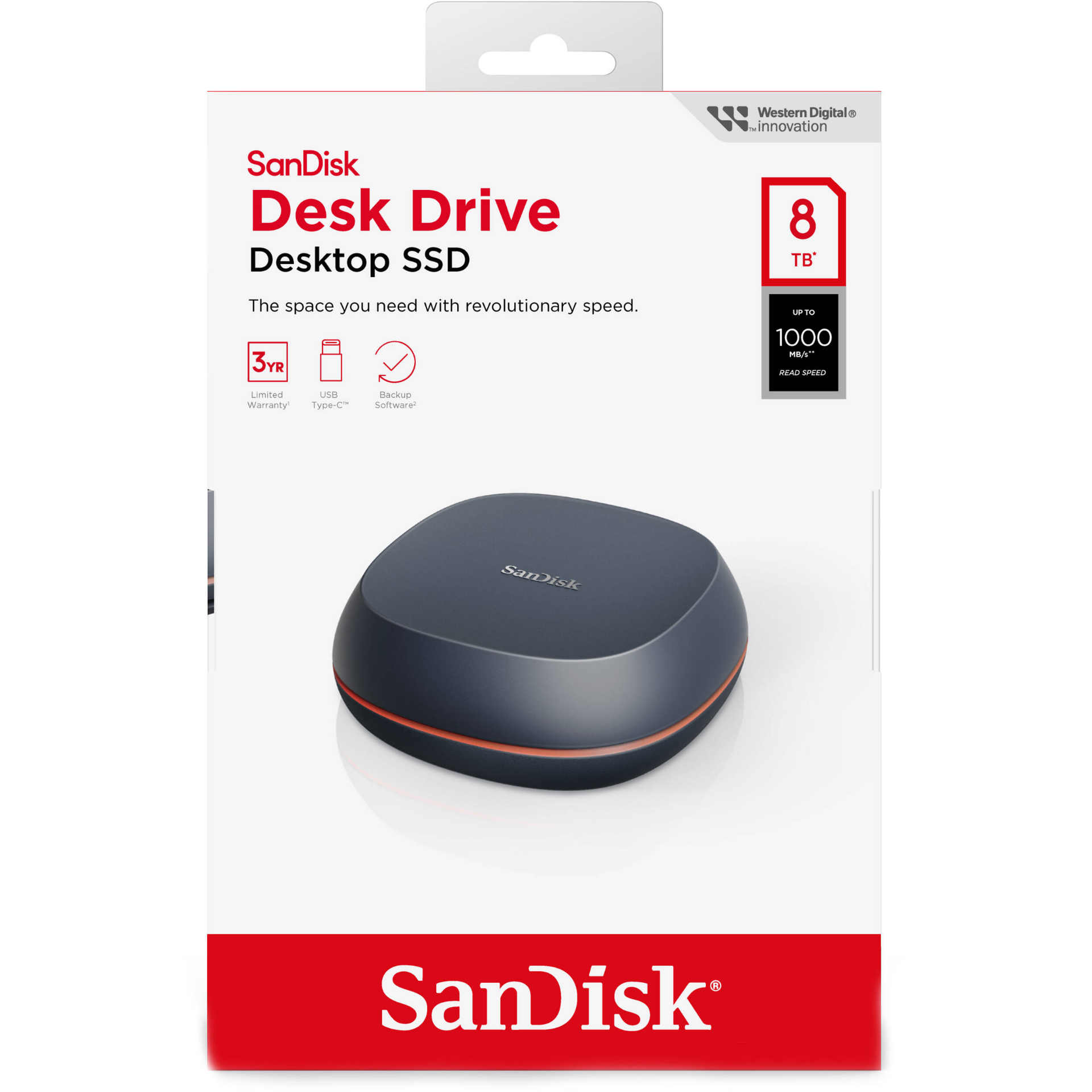 SanDisk 8TB Desk Drive USB-C 3.2 Gen 2 External SSD Lowest Price in ...