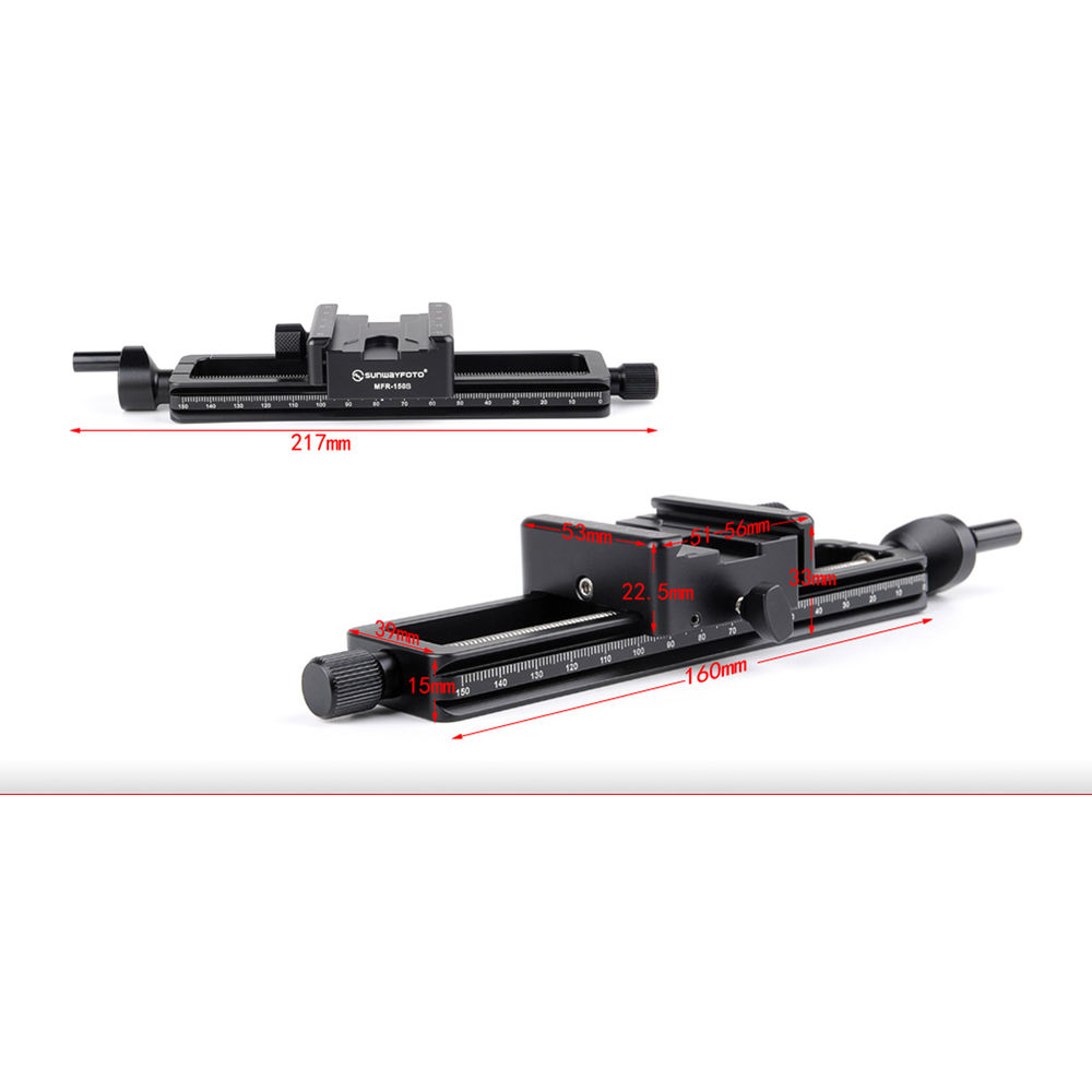 Sunwayfoto MFR-150S Macro Focusing Rail with Screw-Knob Clamp Lowest ...