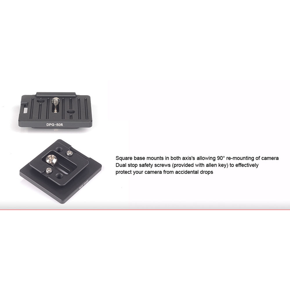 Sunwayfoto DPG-50R Universal Quick Release Plate Lowest Price in India | IMASTUDENT.COM