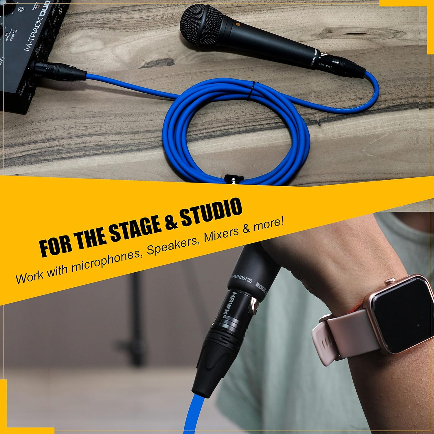 Hawk Gold Series XLR Male to XLR Female Cable 3 Meter Lowest Price in ...