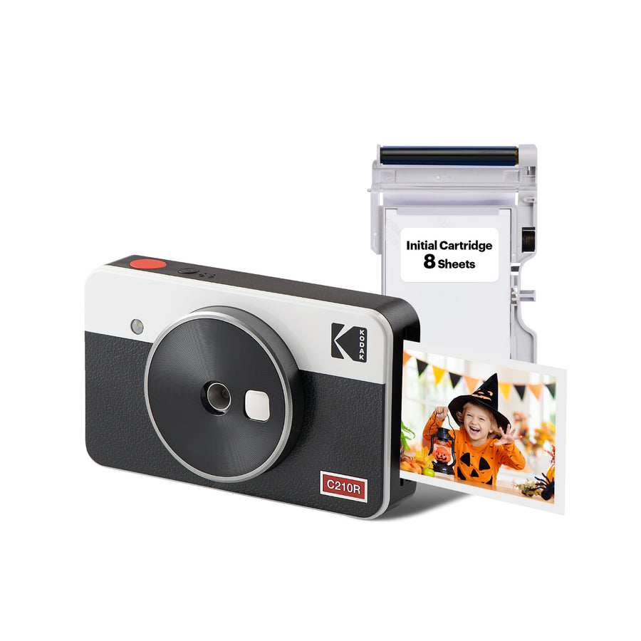 KODAK Mini Shot 2 Retro 4PASS 2-in-1 Instant Camera and Photo Printer (2.1x3.4 inches) + 8 ...