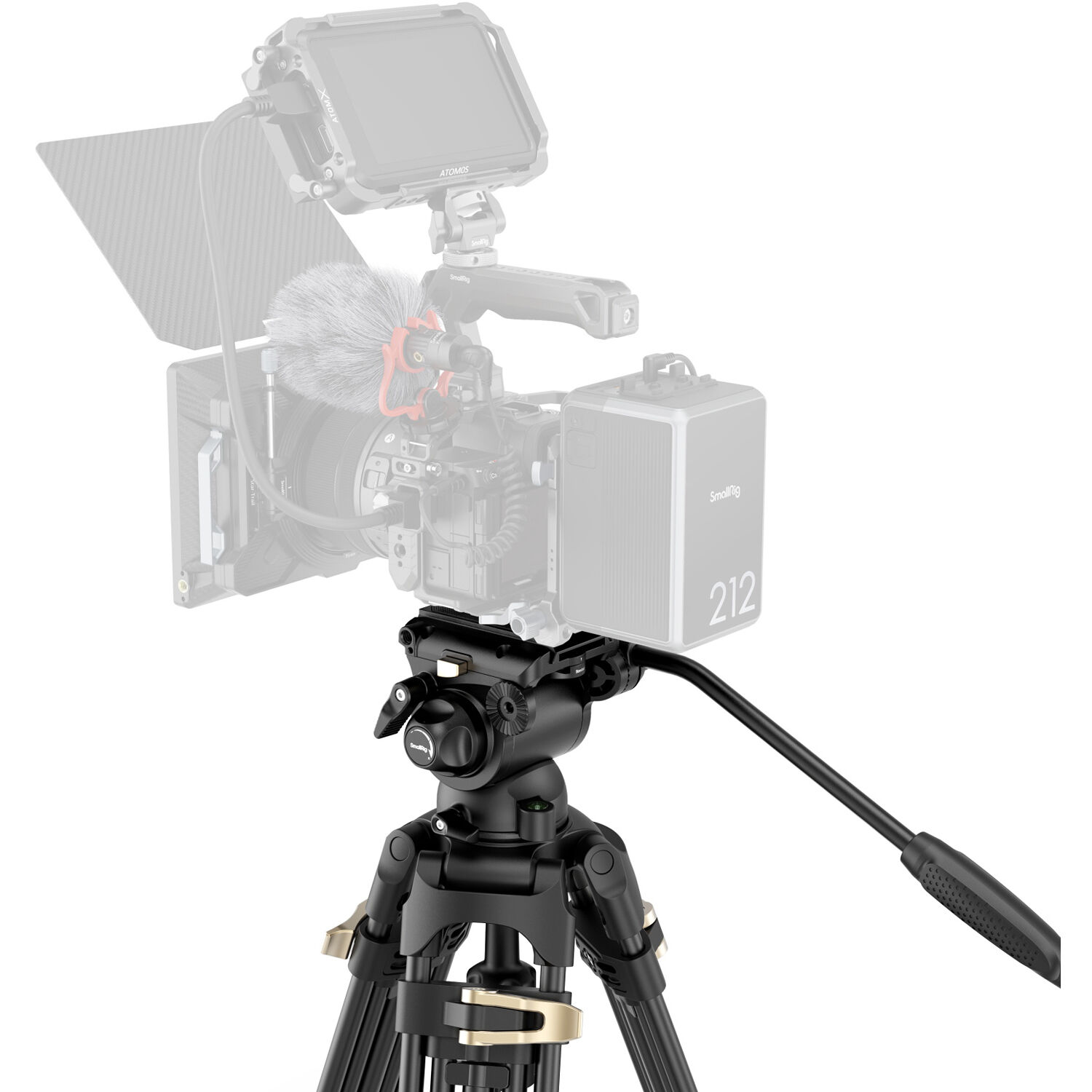 SmallRig 4686 AD-01S Heavy-Duty Tripod and Fluid Head Kit at Lowest ...